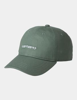 Gorra CARHARTT CANVAS SCRIPT - Park / White